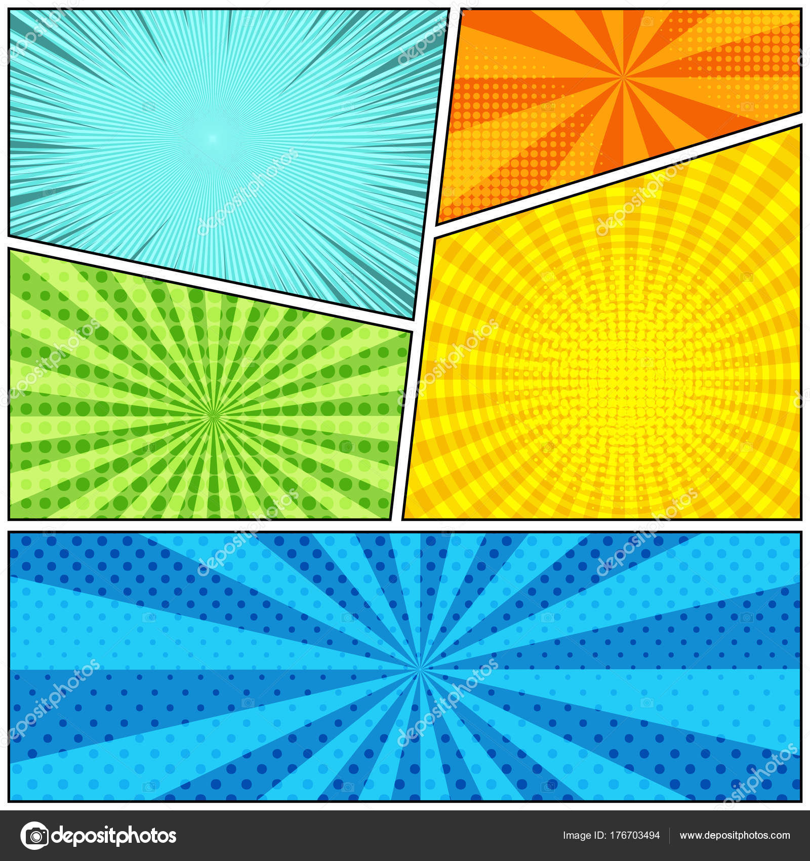 Comic book colorful bright background Stock Vector by ©Petersenurecoff ...