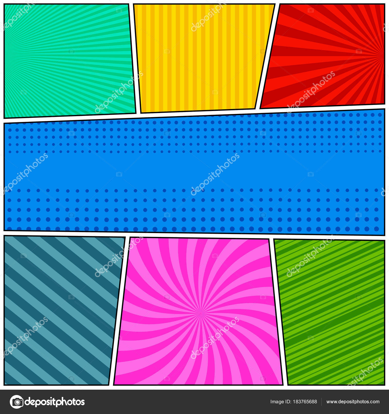 Comic book page composition Stock Vector by ©Petersenurecoff.gmail.com ...