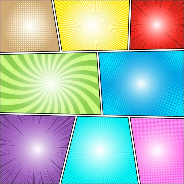 Comic book scenes collection Stock Vector Image by ©Petersenurecoff ...