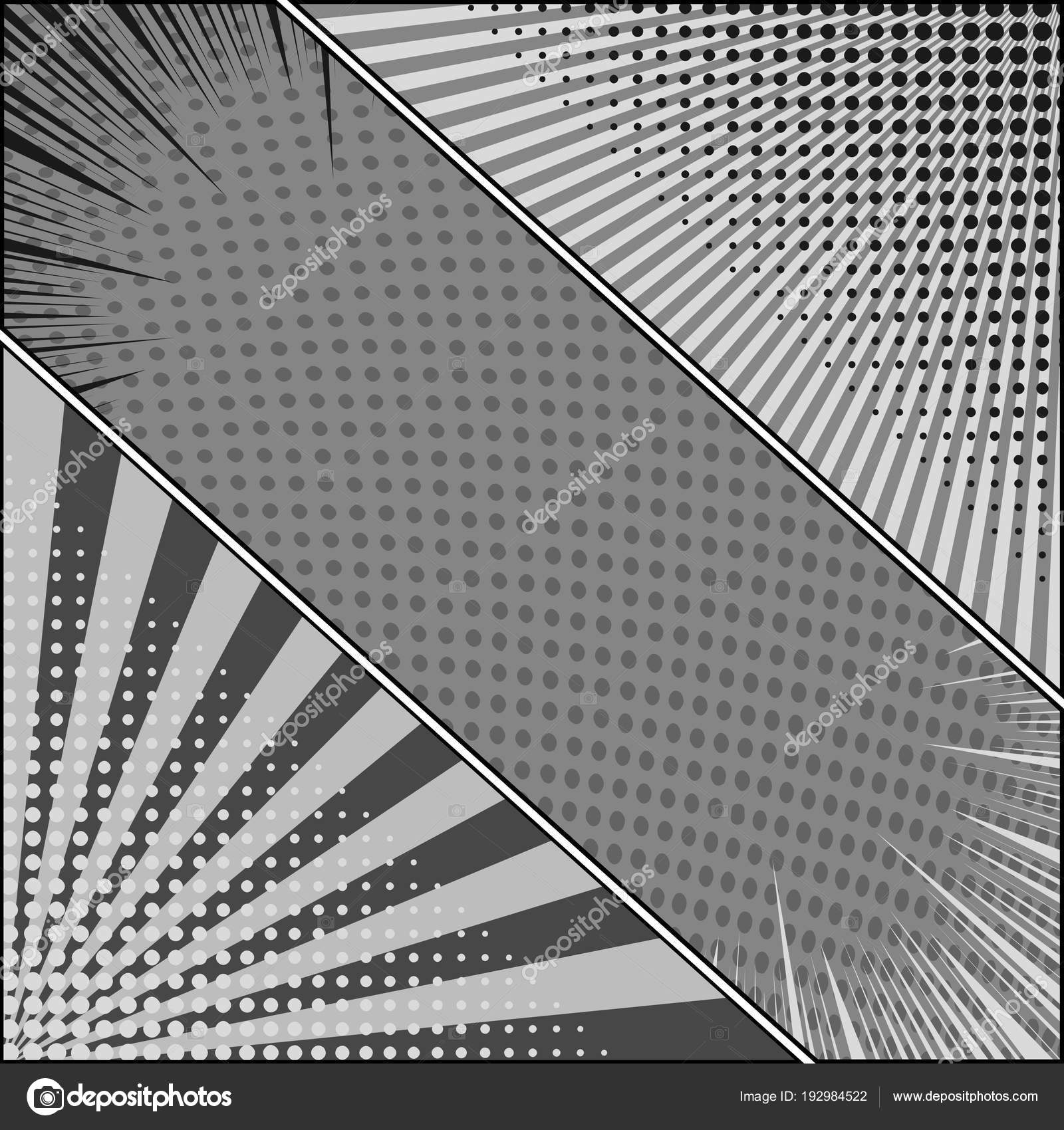 Comic book monochrome diagonal background Stock Vector Image by ...