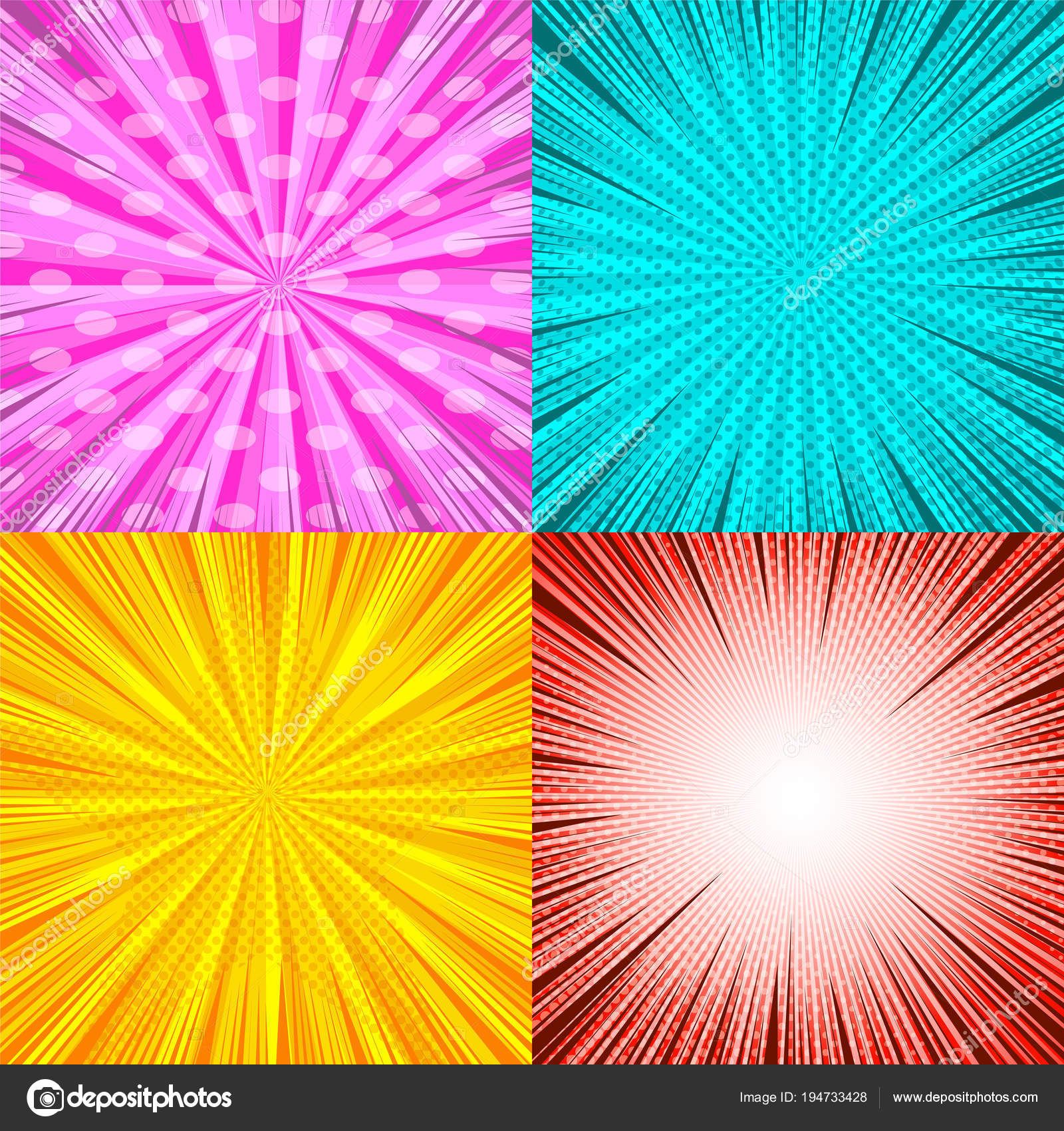 Comic book backgrounds set Stock Vector by ©Petersenurecoff.gmail.com ...