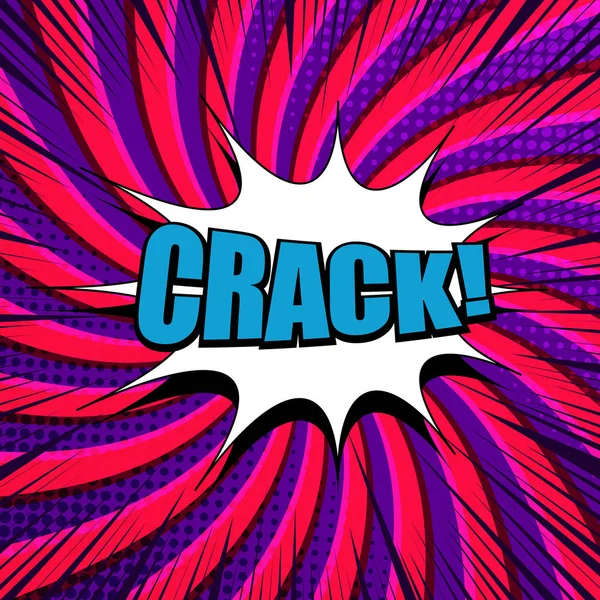 Crack comic bubble text Stock Vector Image by ©Petersenurecoff.gmail ...