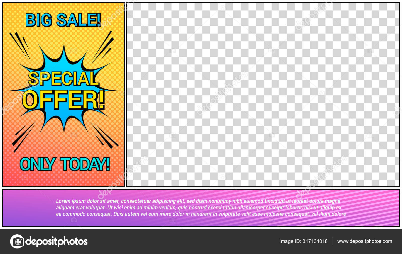 Advertising comic concept Stock Vector by ©Petersenurecoff.gmail.com ...