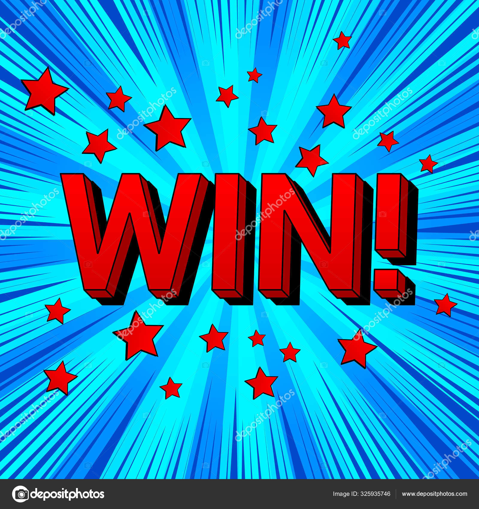 Comic Win wording concept Stock Vector by ©Petersenurecoff.gmail.com ...