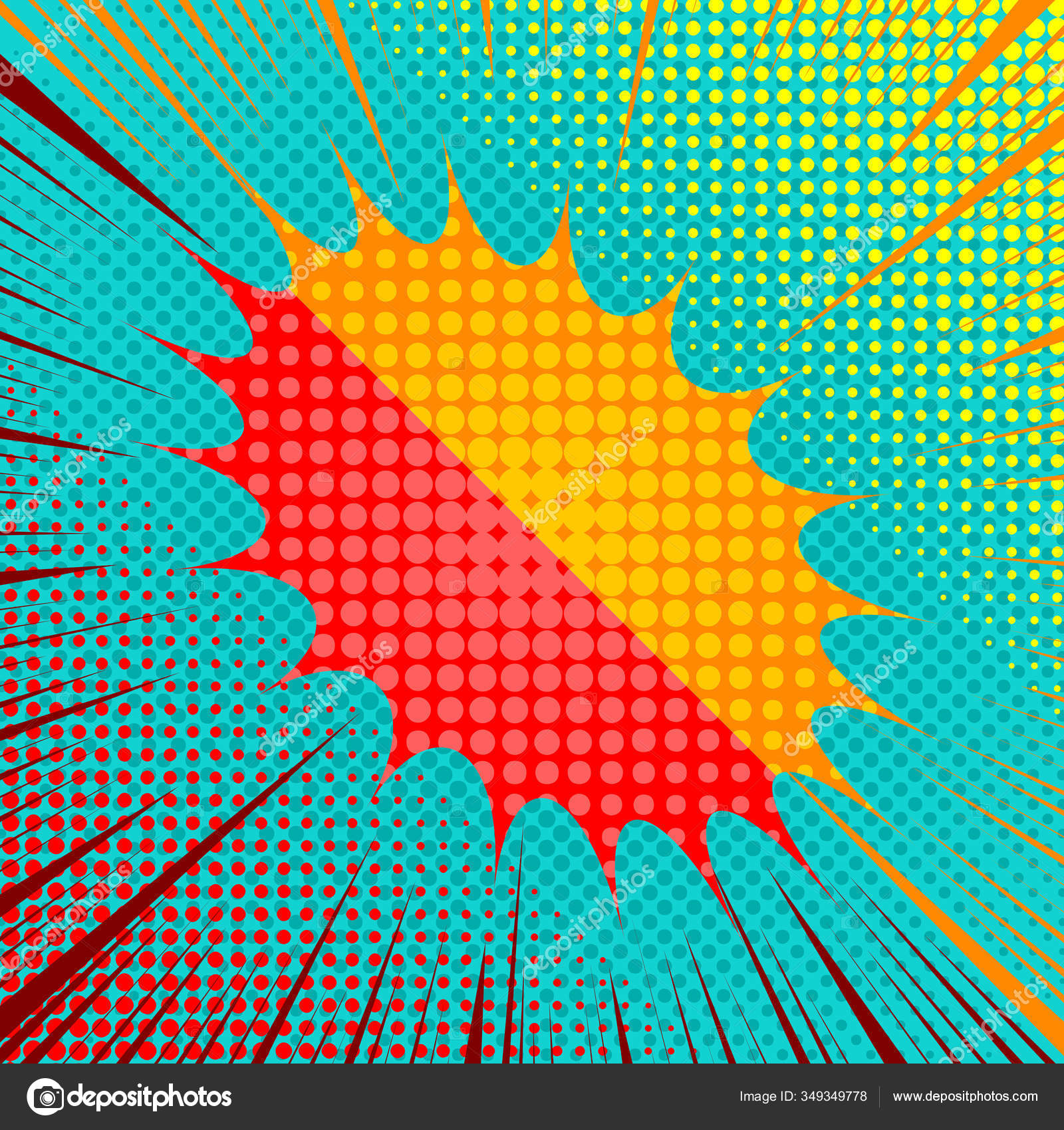 Comic fight explosive concept Stock Vector by ©Petersenurecoff.gmail ...