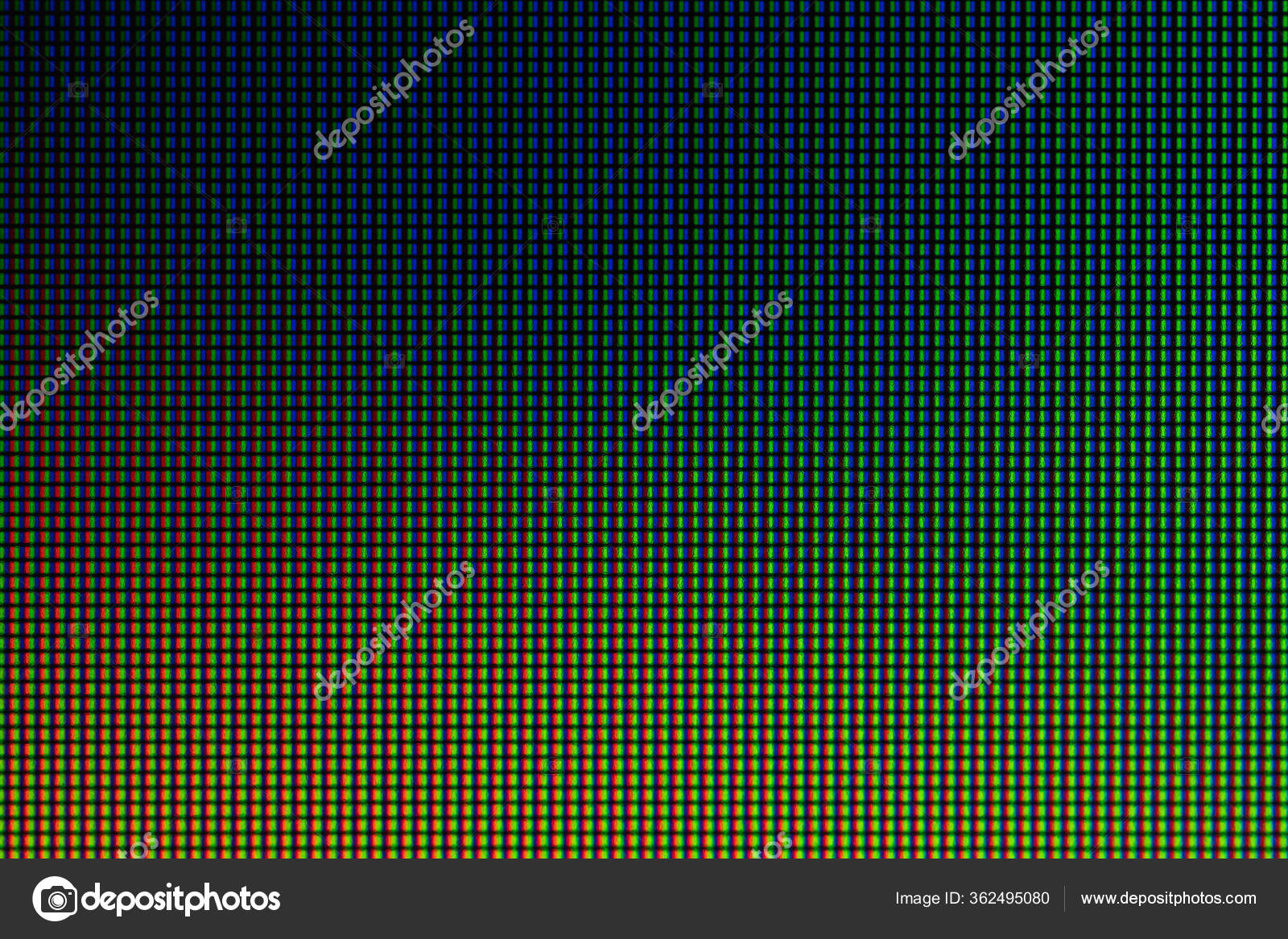 Closeup Led Diode Led Computer Monitor Screen Display Panel Design ...