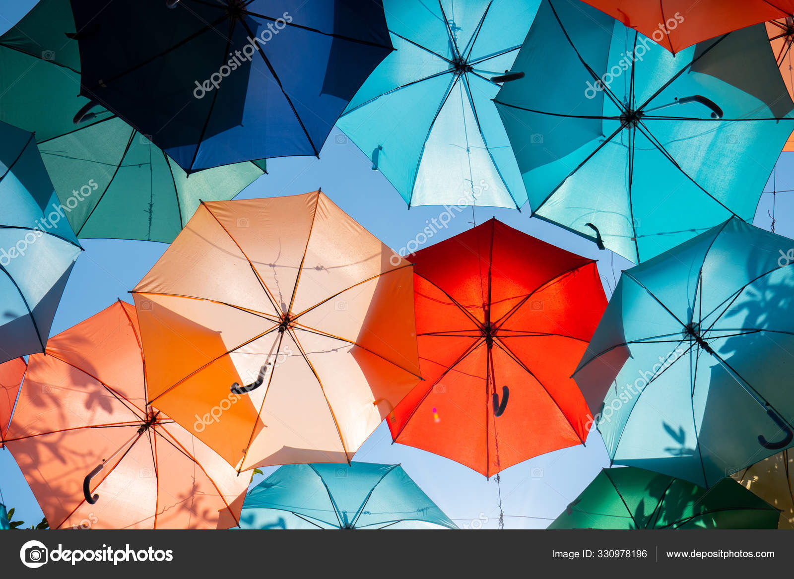 Colorful umbrella pattern background Stock Photo by ©joekasemsarn.gmail ...