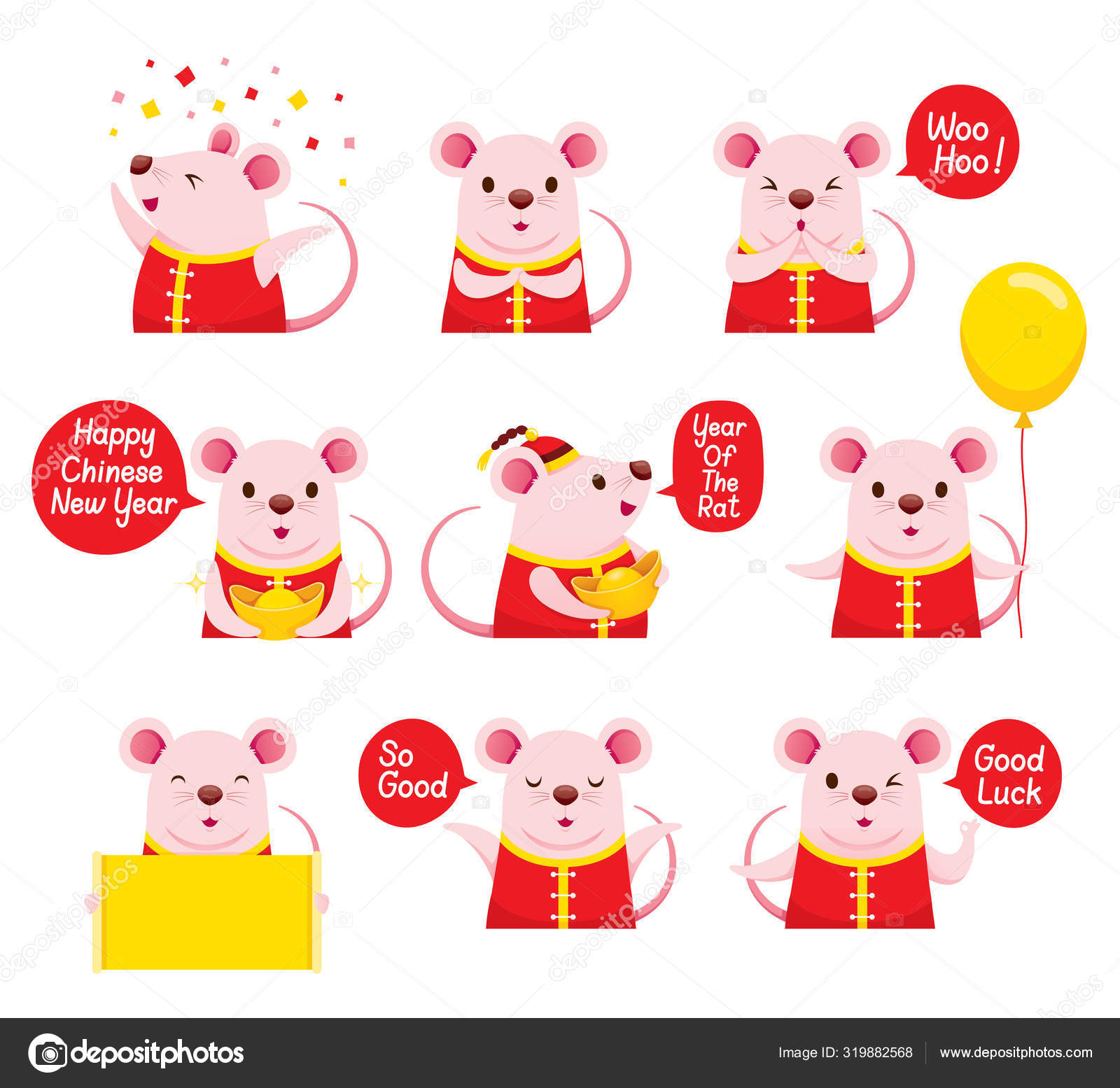 Chinese New Year Emoticons
