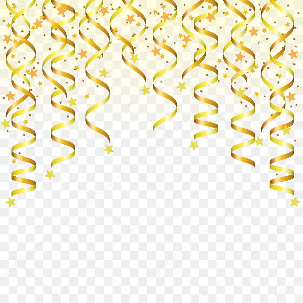 Background: gold streamer | Birthday background with gold streamer ...