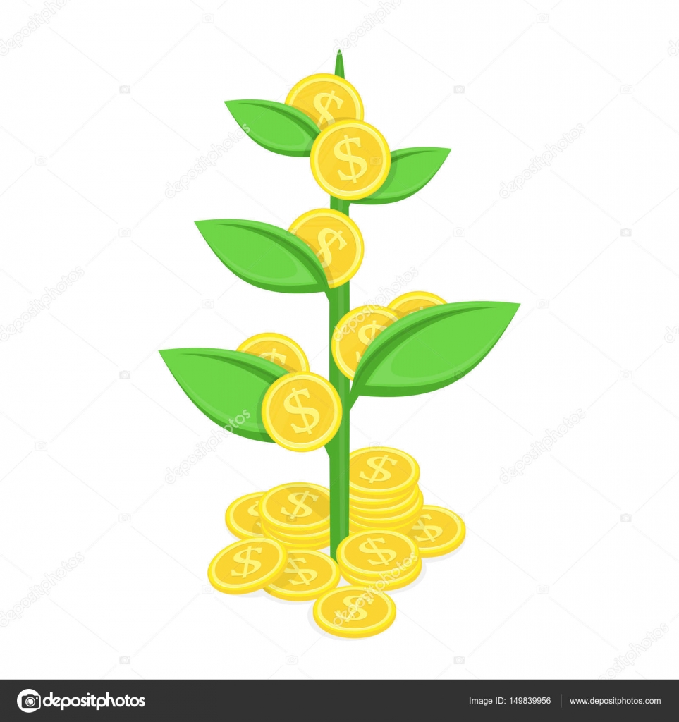 Coin tree vector. Stock Vector Image by ©art-sonik #149839956