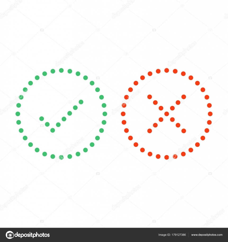 Dots check mark icons. Stock Vector Image by ©art-sonik #179127386