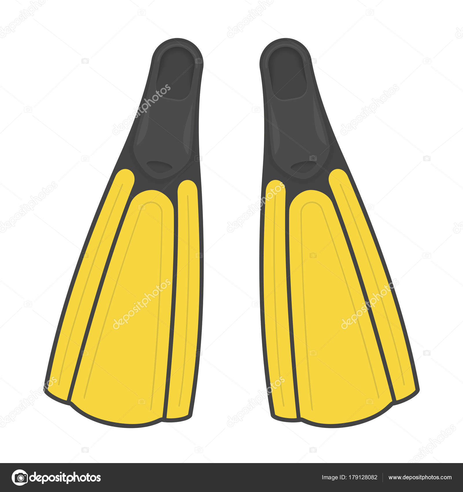 Vector diving flippers. Stock Vector Image by ©art-sonik #179128082