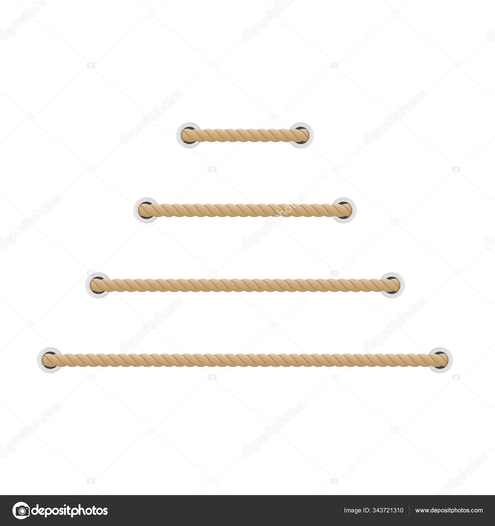 Looped ropes with holes. Stock Vector Image by ©art-sonik #343721310