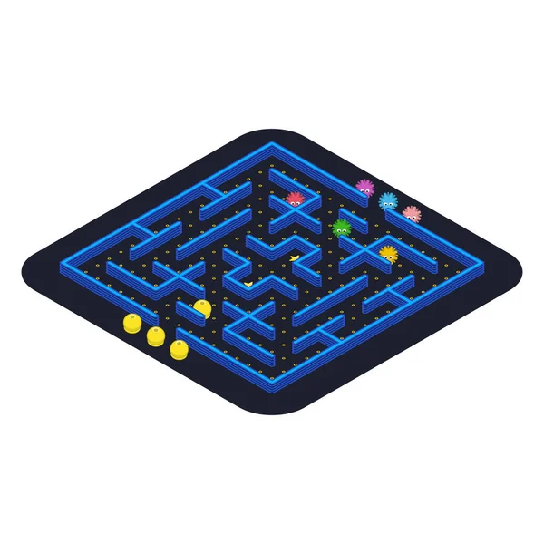 Pac man maze Vector Art Stock Images | Depositphotos