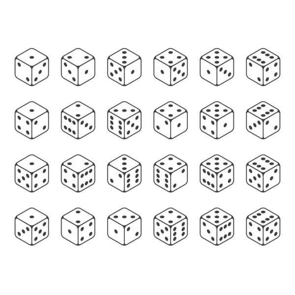 Set of isometric dice vector. Stock Vector Image by ©art-sonik #143613957
