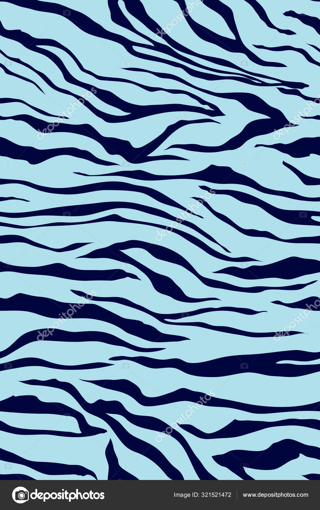 Vector Seamless Zebra Skin Pattern Horizontal Lines Stock Vector Image ...