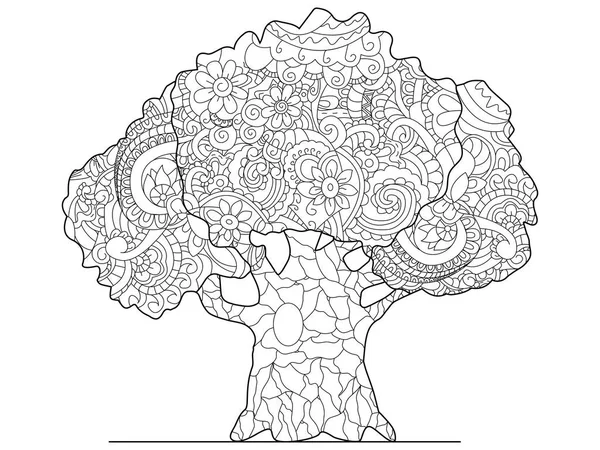 Tree Mandala Coloring Pages Sketch Coloring Page
