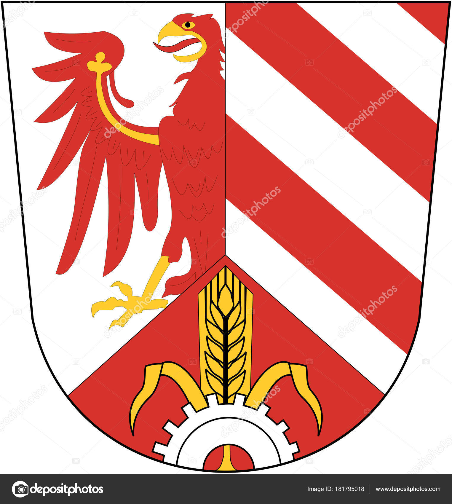 Coat Arms Frth District Germany Stock Illustration by ©MAKEEVVLADIMIR ...