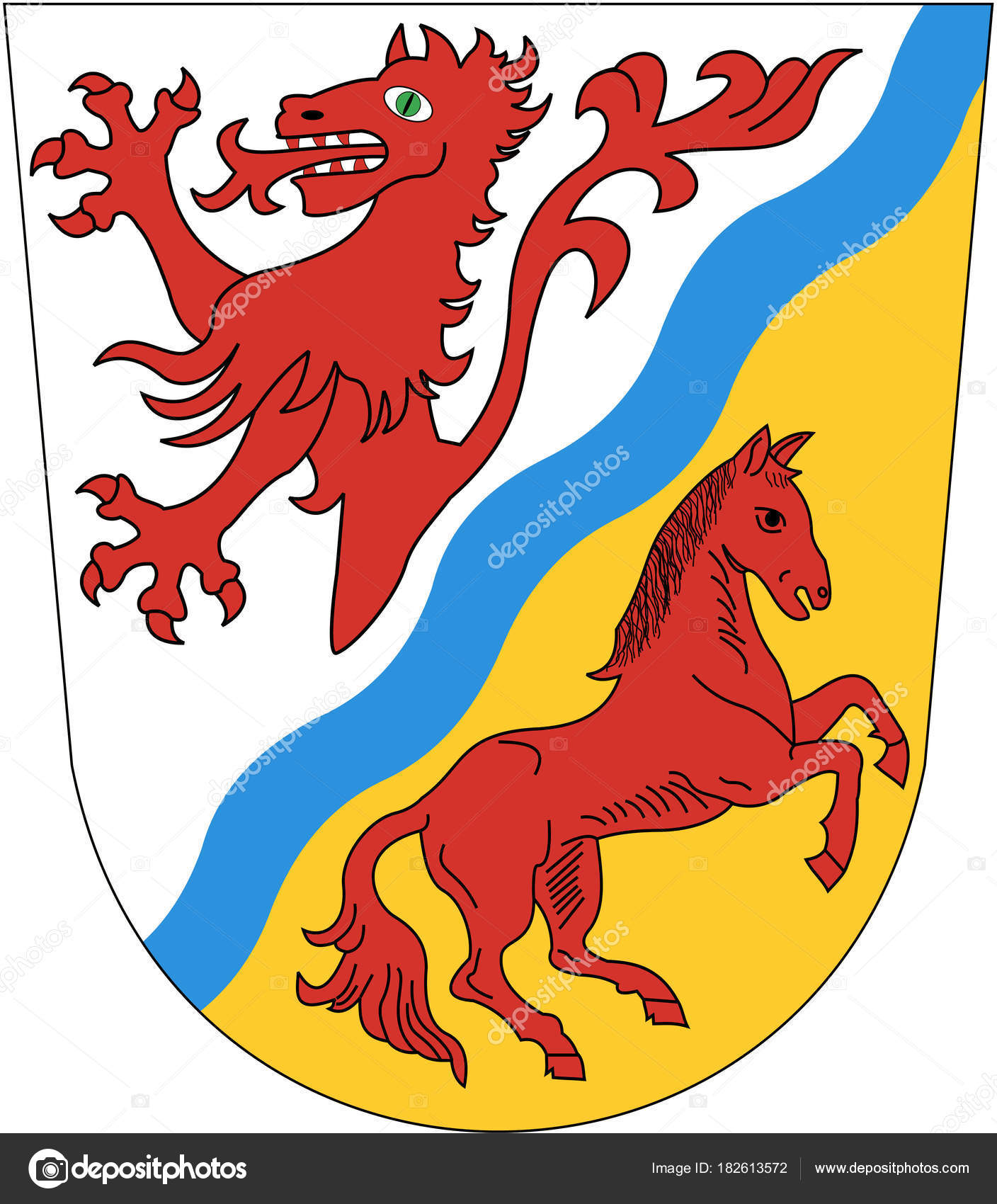 Coat Arms Rottal Inn Germany Stock Illustration by ©MAKEEVVLADIMIR.MAIL ...