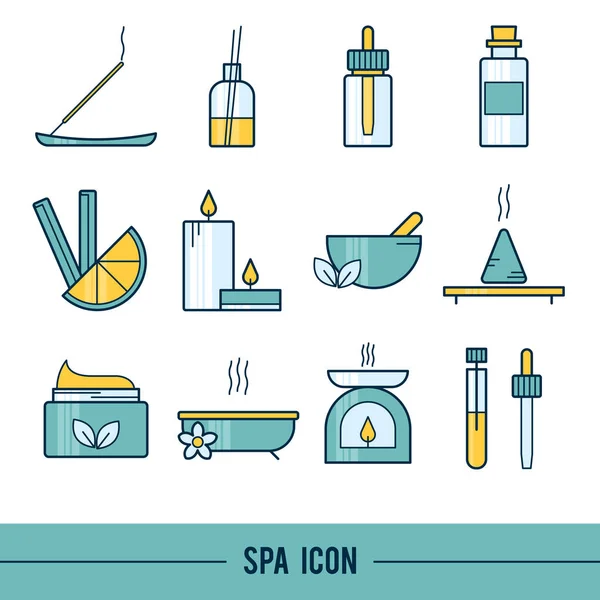 Vector horizontal composition with aromatherapy elements. Stock Vector ...