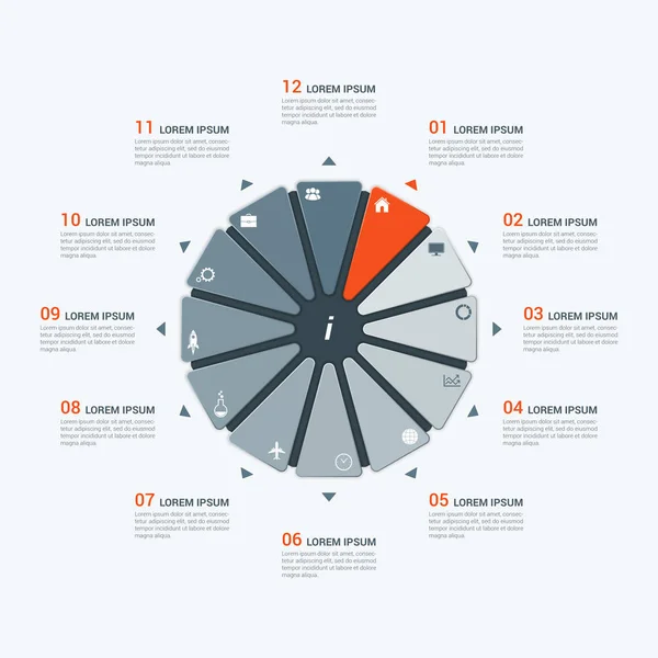 276 12 part infographic Vector Images, 12 part infographic ...