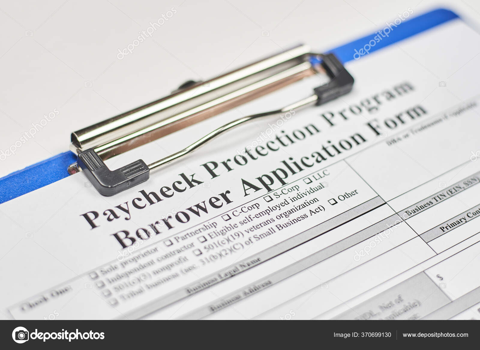 Application Form Paycheck Protection Program Borrower Application Form ...