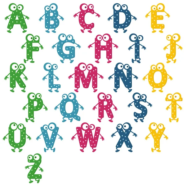 Vector paper font alphabet with eyes — Stock Vector © Rena_Design #33334275