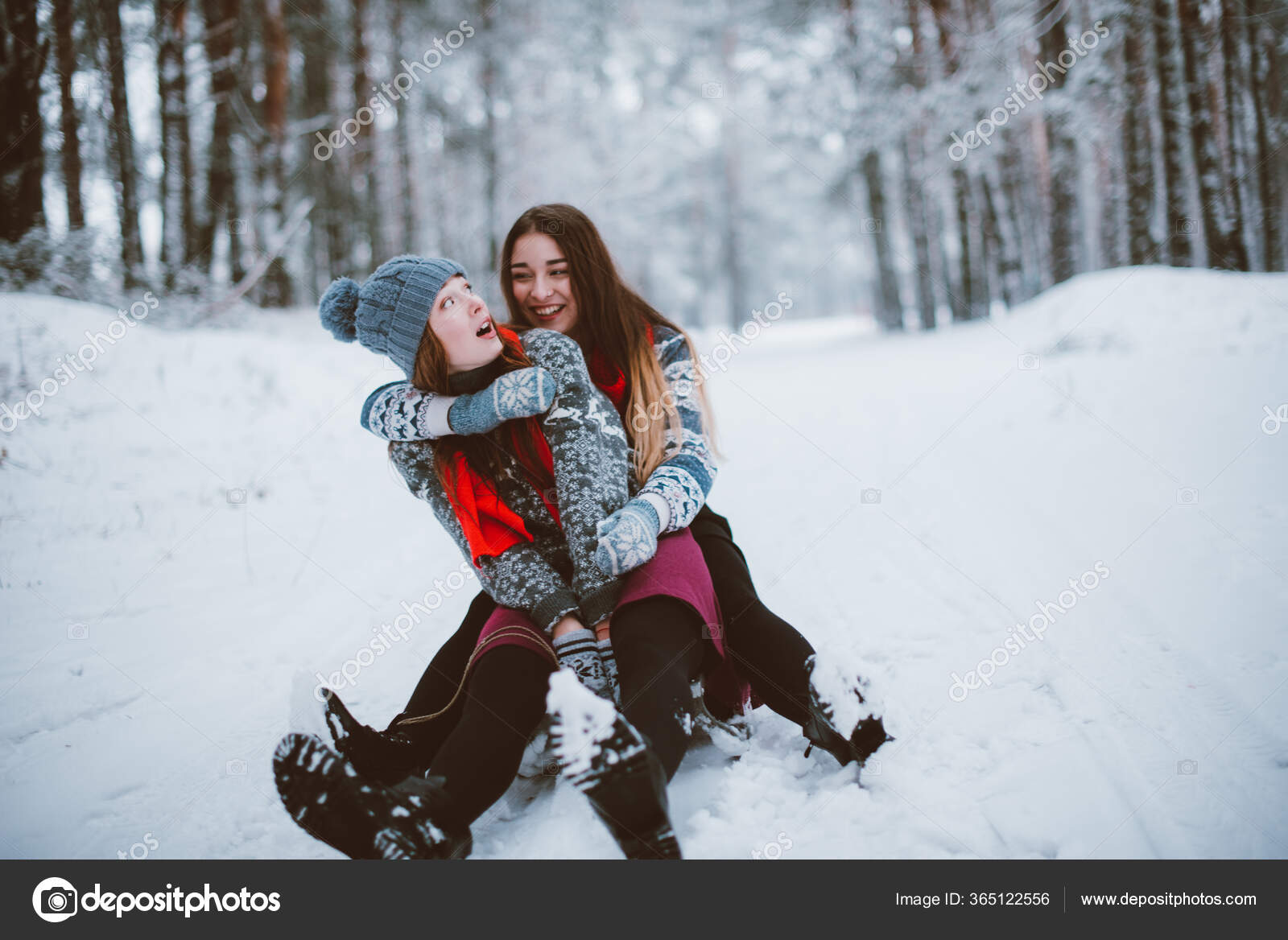 Snow Time Love And Hugs