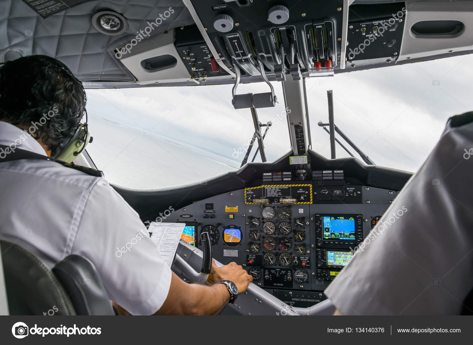 Pilots in the Cabin — Stock Photo © emydanaila.yahoo.com #134140376