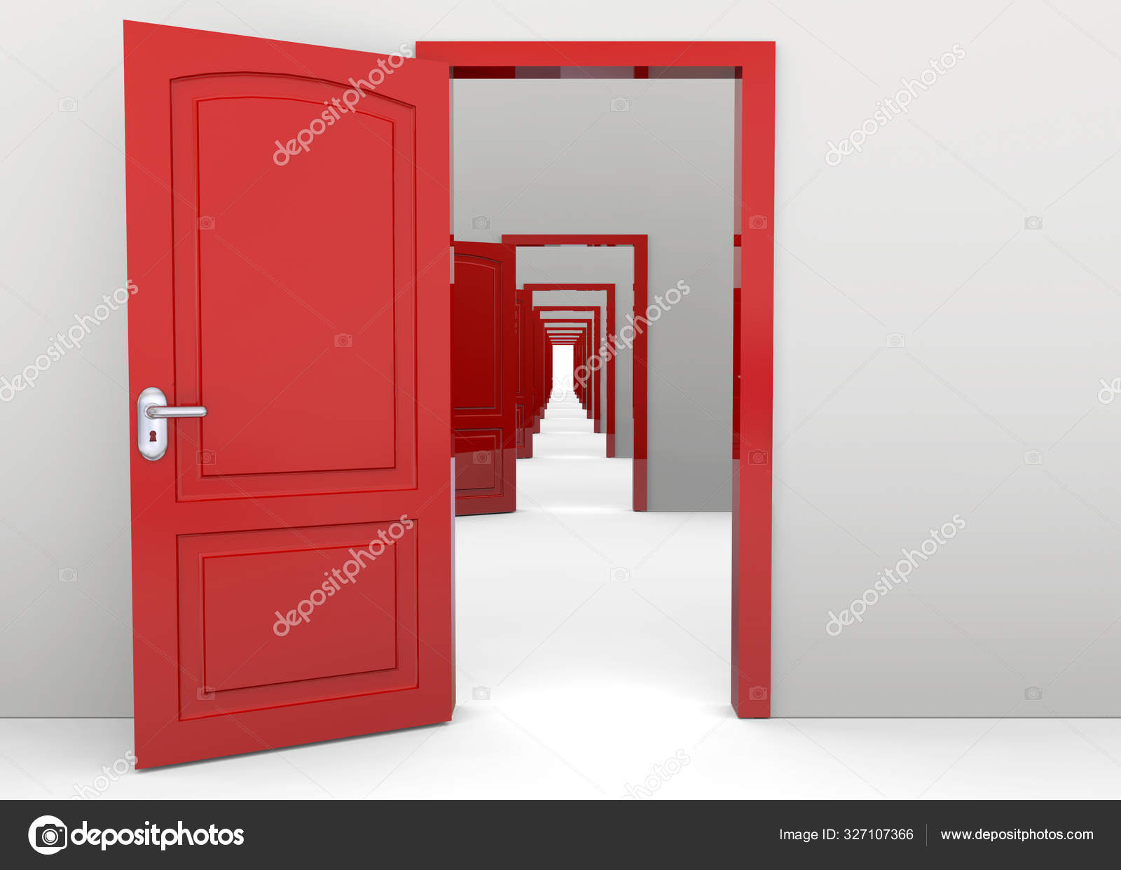 Open Doors - 3D Stock Photo by ©gmac84 327107366