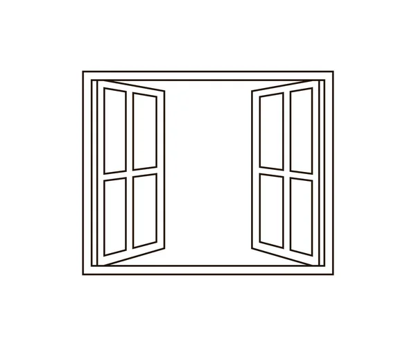 An open window icon Vector Art Stock Images | Depositphotos