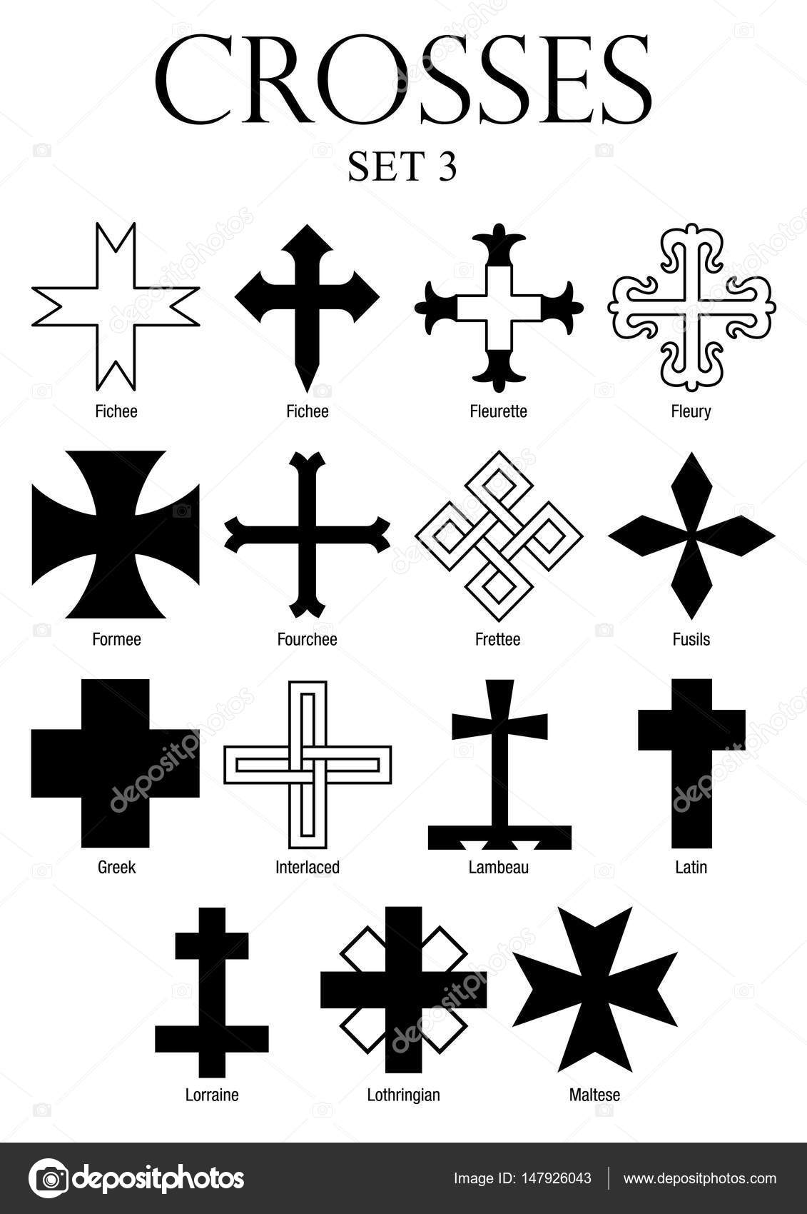 Black Cross Symbol Names