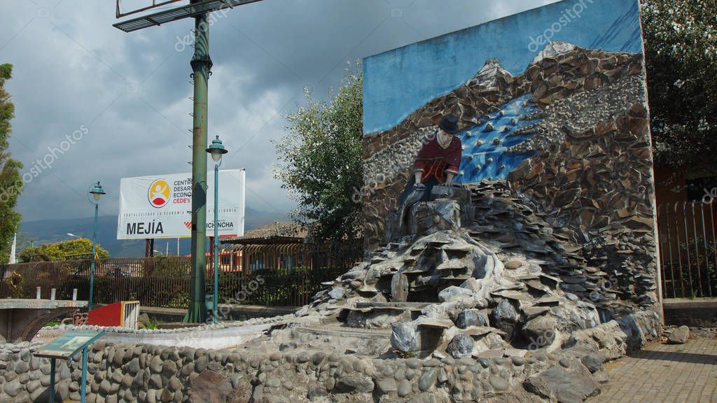 Machachi, Pichincha / Ecuador - 11 de agosto de 2017: Vista de la ...