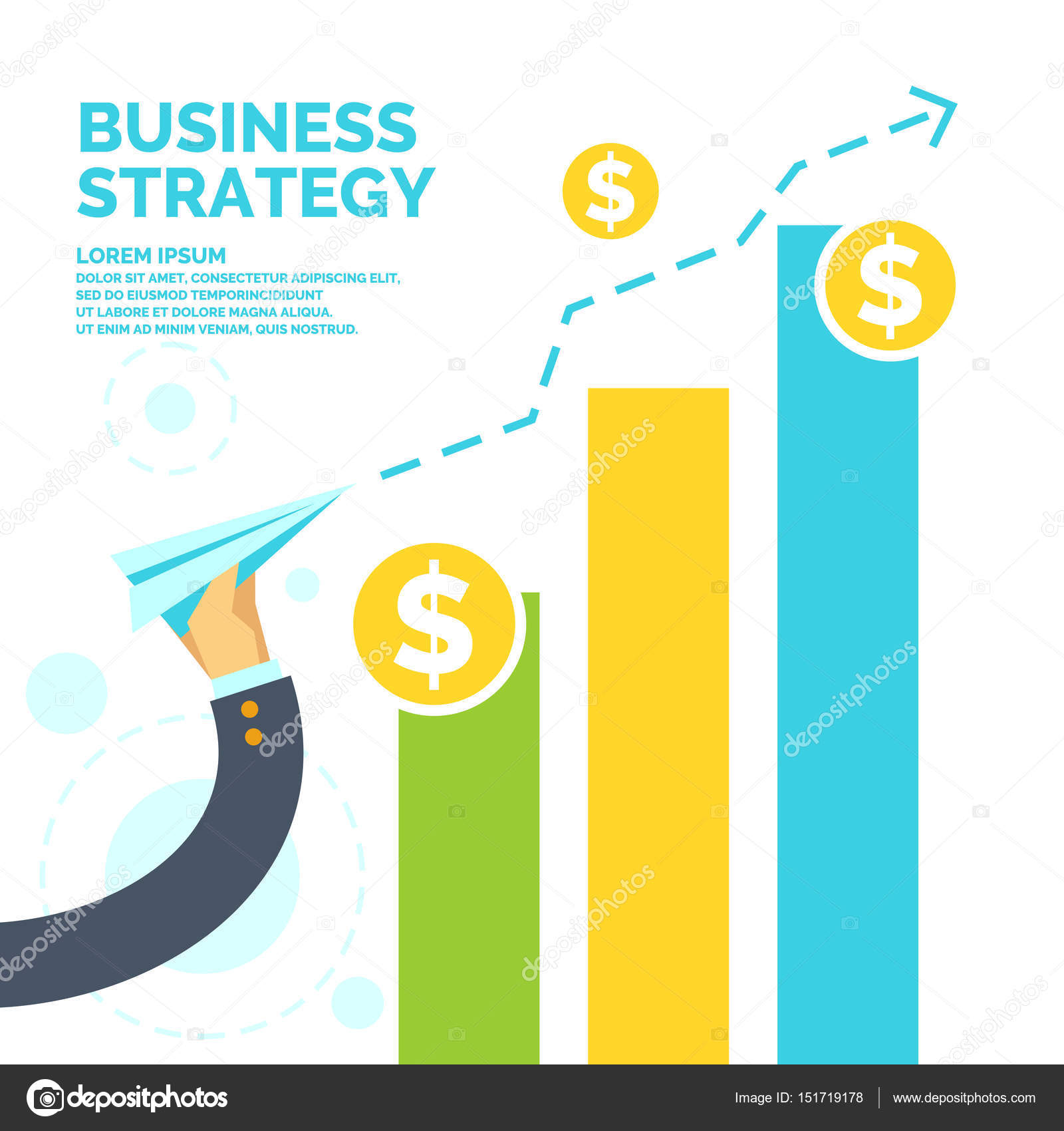 Infographics and poster for business strategy. Stock Vector Image by ...