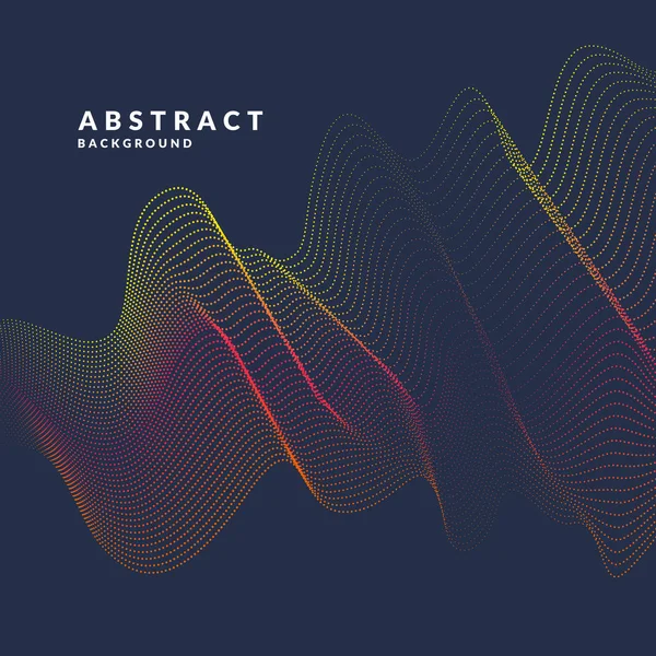 Vector abstract background with a colored dynamic waves, line and ...