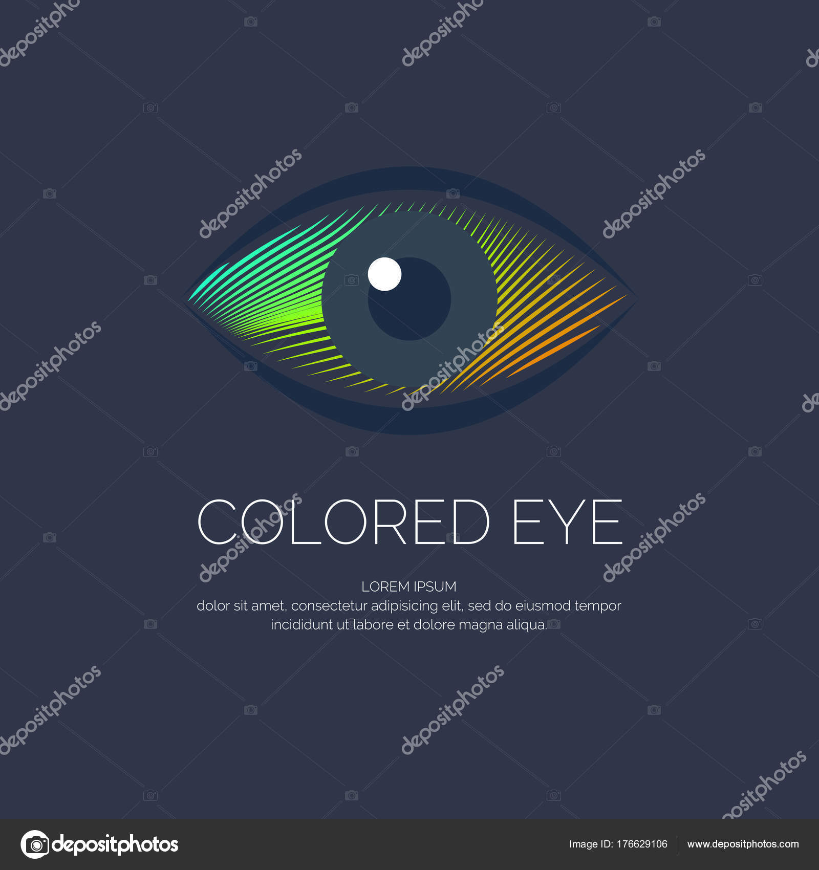 Modern colored logo eye Stock Vector Image by ©alekseyderin.gmail.com ...
