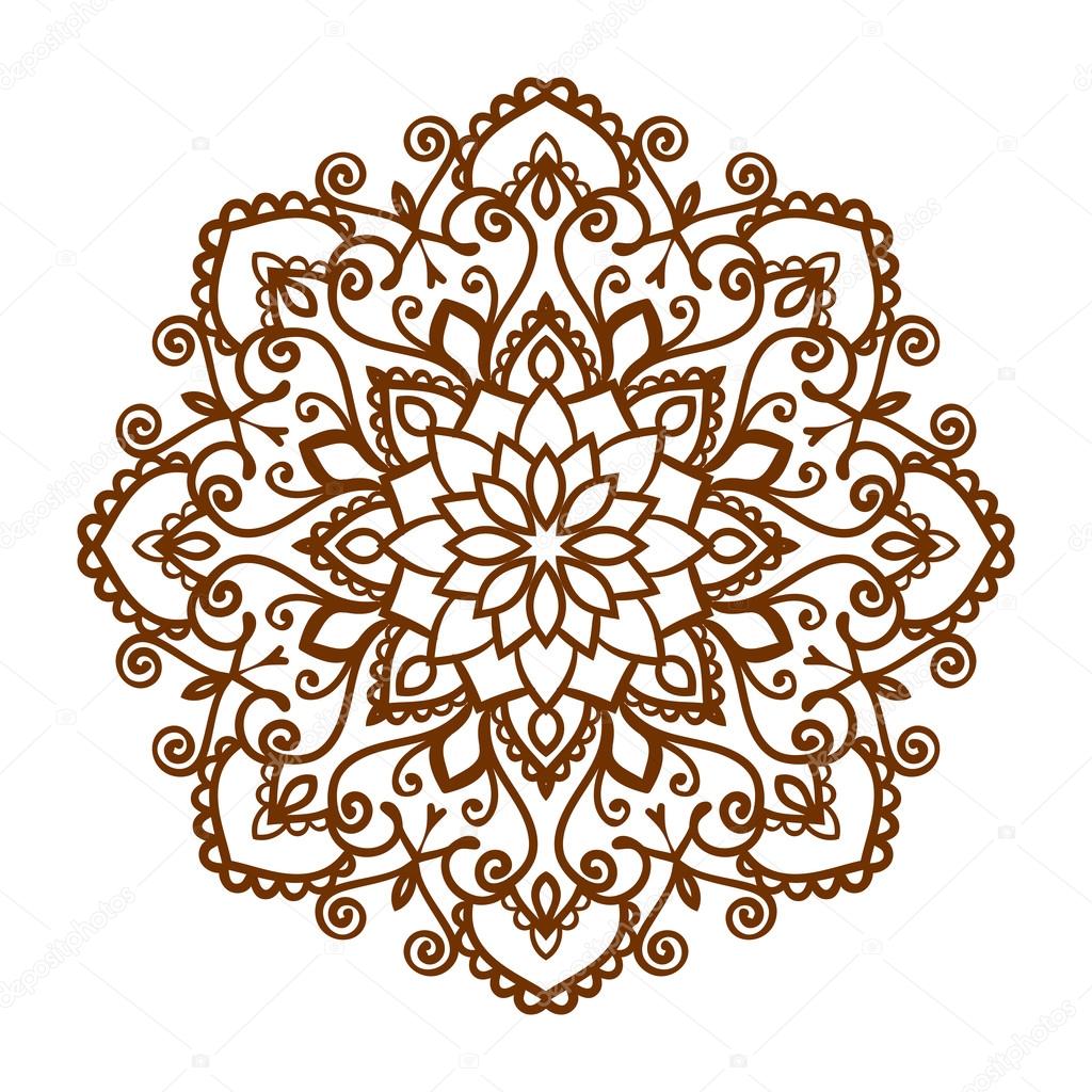 Design of cute brown mandala Stock Vector Image by ©mariiasem.outlook ...