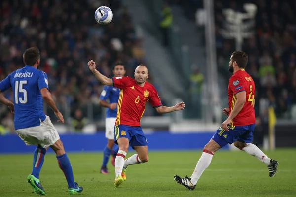 European Qualifiers World Cup 2018 Italy vs Spain - Stock Image ...