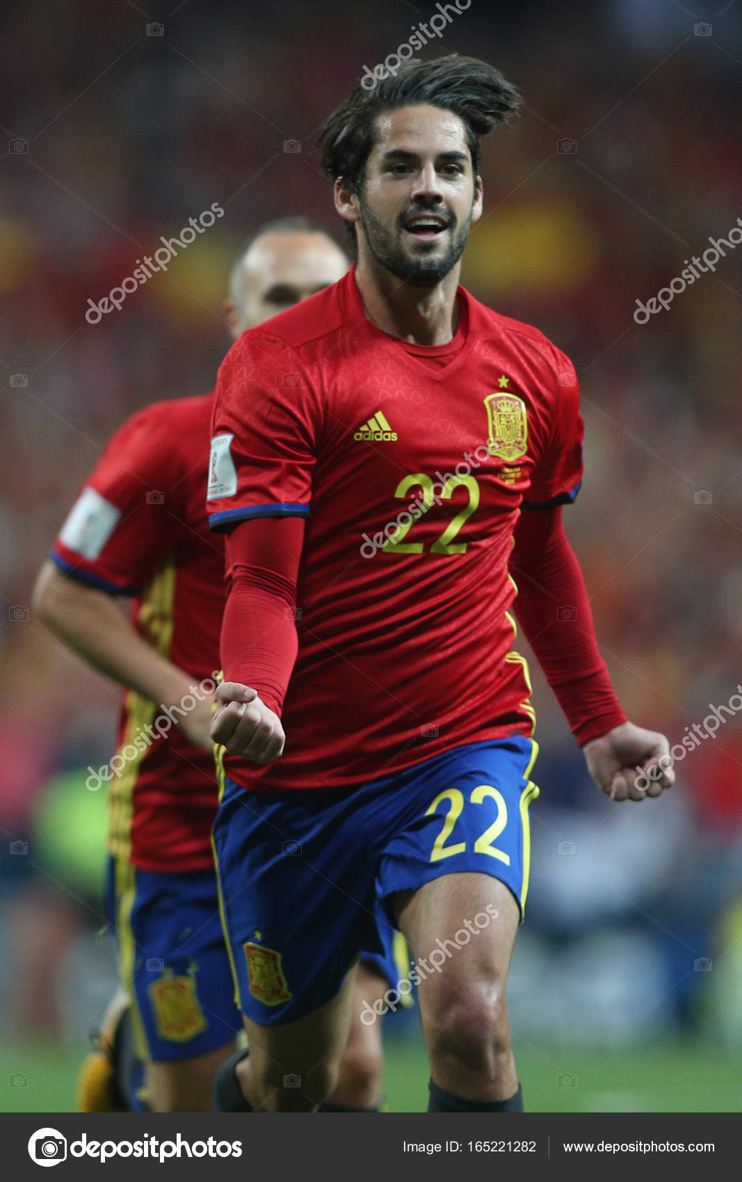 Isco scores goal and celebrates — Stock Editorial Photo © m.iacobucci ...