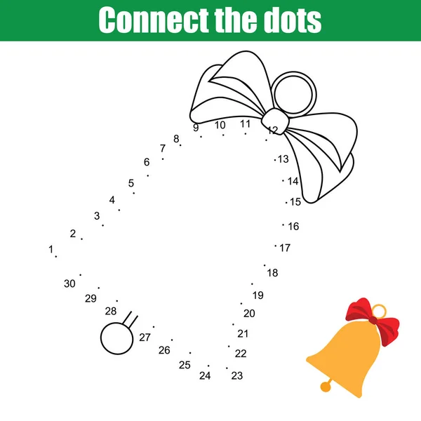 Connect the dots numbers children educational game. Printable worksheet ...