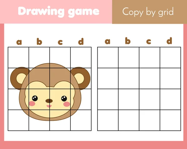 Grid Copy Game Complete Picture Printable Kids Activity Sheet Christmas ...
