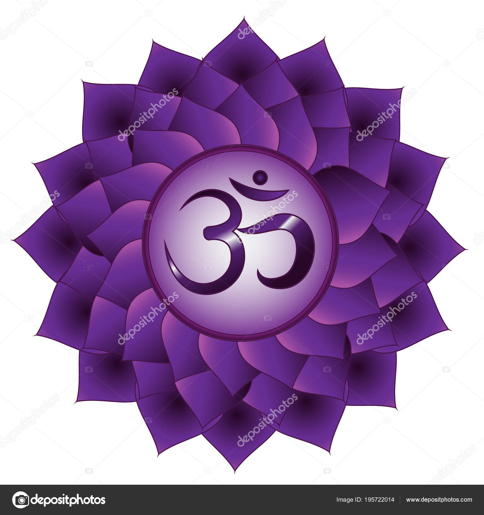 Crown Chakra Symbol Vector