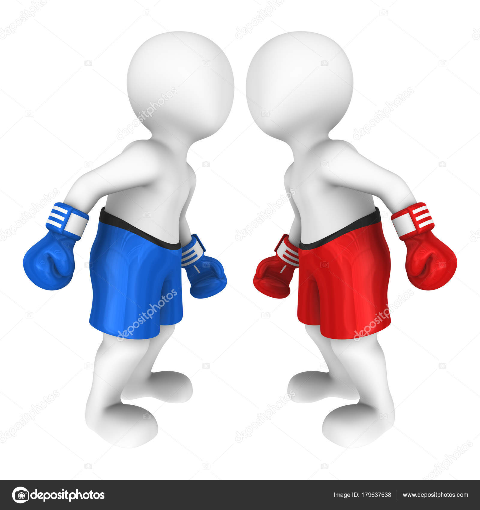 Boxers Looks Eye Eye Meeting Fight Psychological Pressure Stock Photo ...