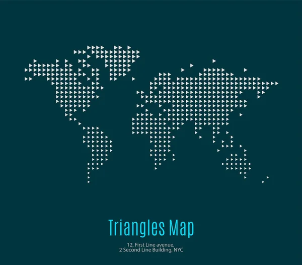 Triangles world map Vector Art Stock Images | Depositphotos