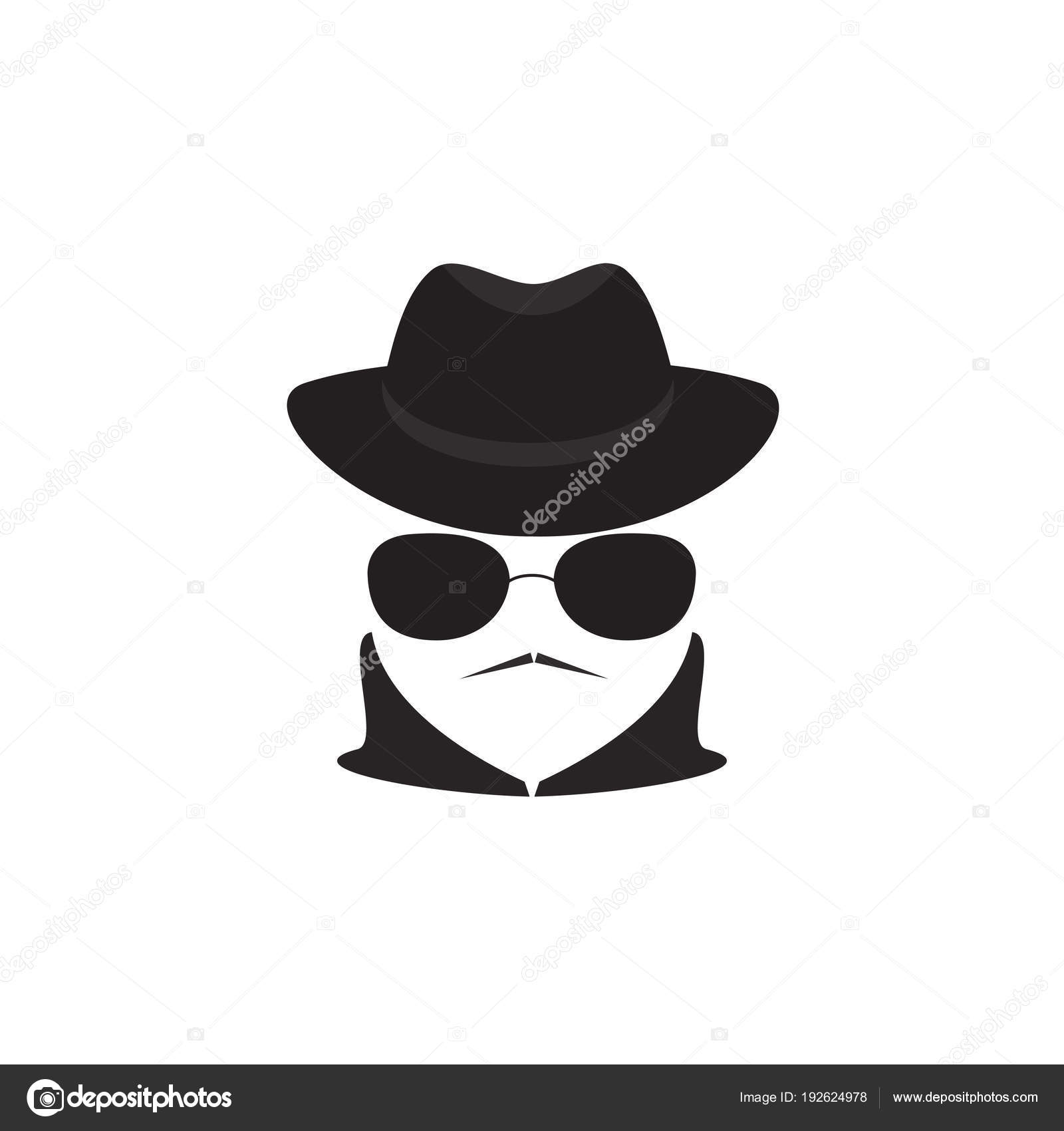 Secret Agent Man Clipart Black