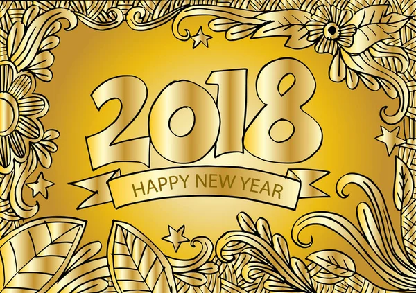 Numbers 2018 Floral Background — Stock Photo © Handini #178123762