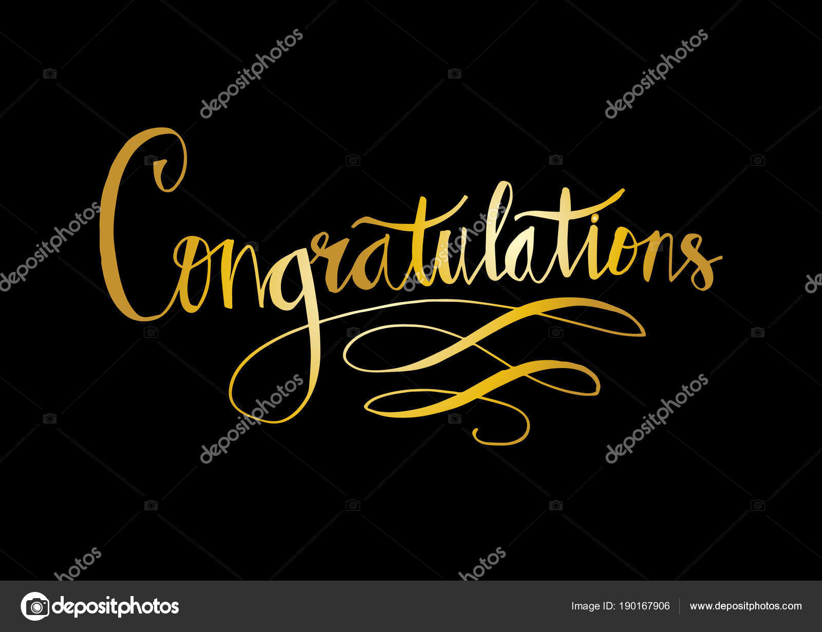 Tarjeta Felicitaciones Caligrafía Letras Mano — Foto de stock © Handini ...