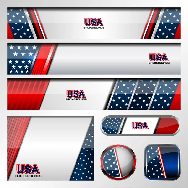 USA Flag Color Backgrounds Stock Vector by ©ijaydesign99 128208538