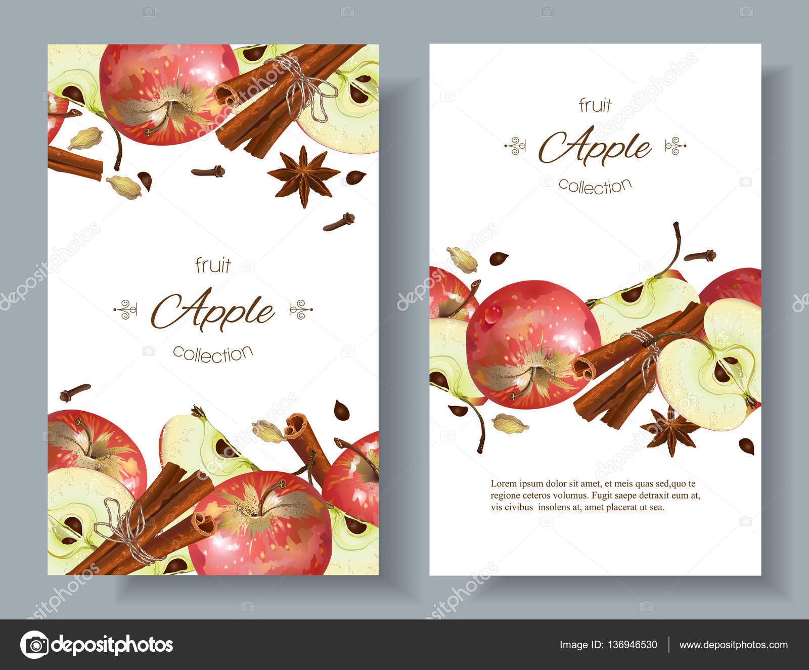 Vector apple banner. Stock Vector Image by ©PurpleBird18 #136946530