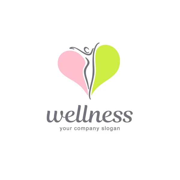 Vector logo design. Wellness and woman health Stock Vector Image by ©kar-chik #144016361
